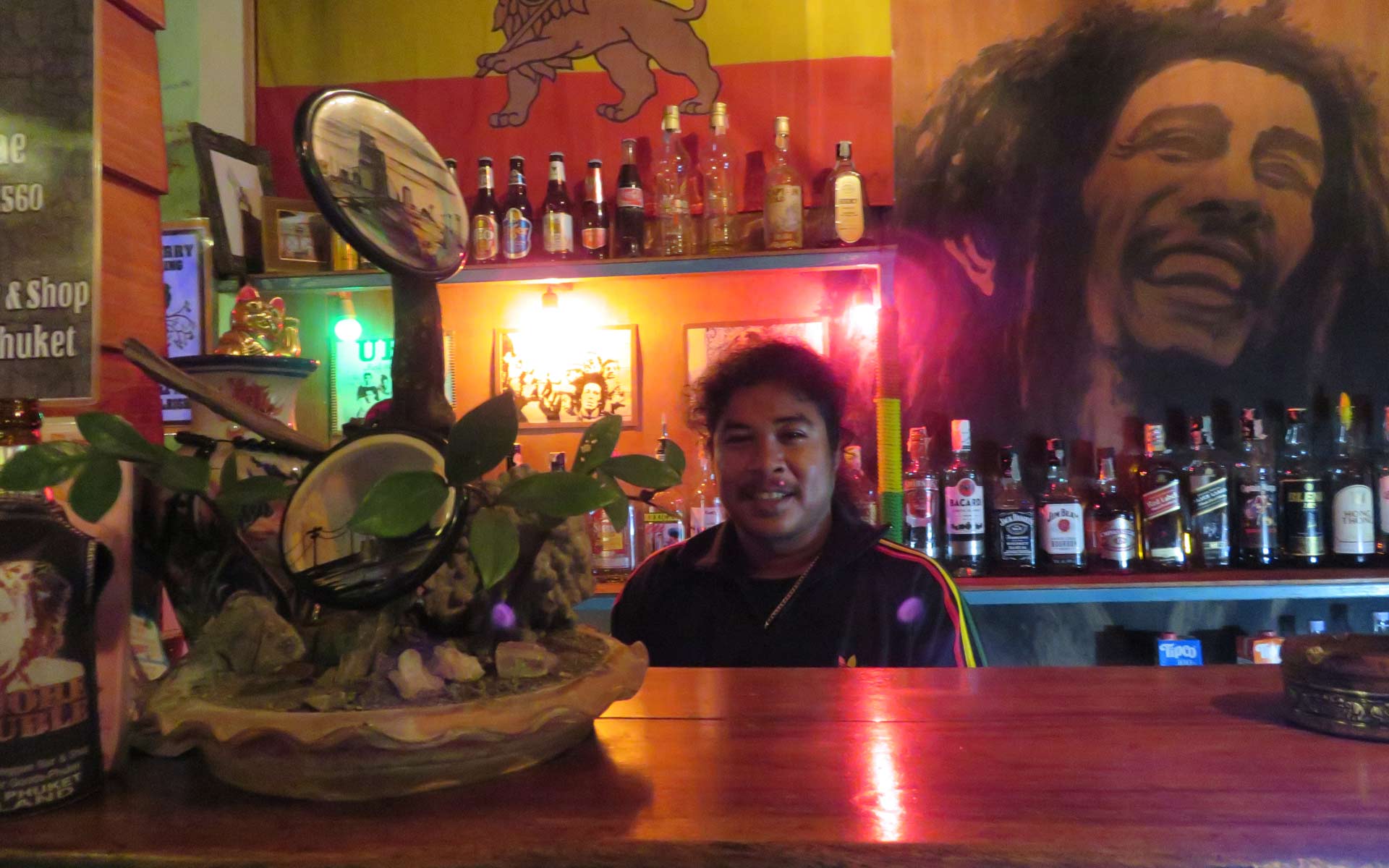 Rasta Reggae bar on Nanai Road in Patong, Phuket, Thailand